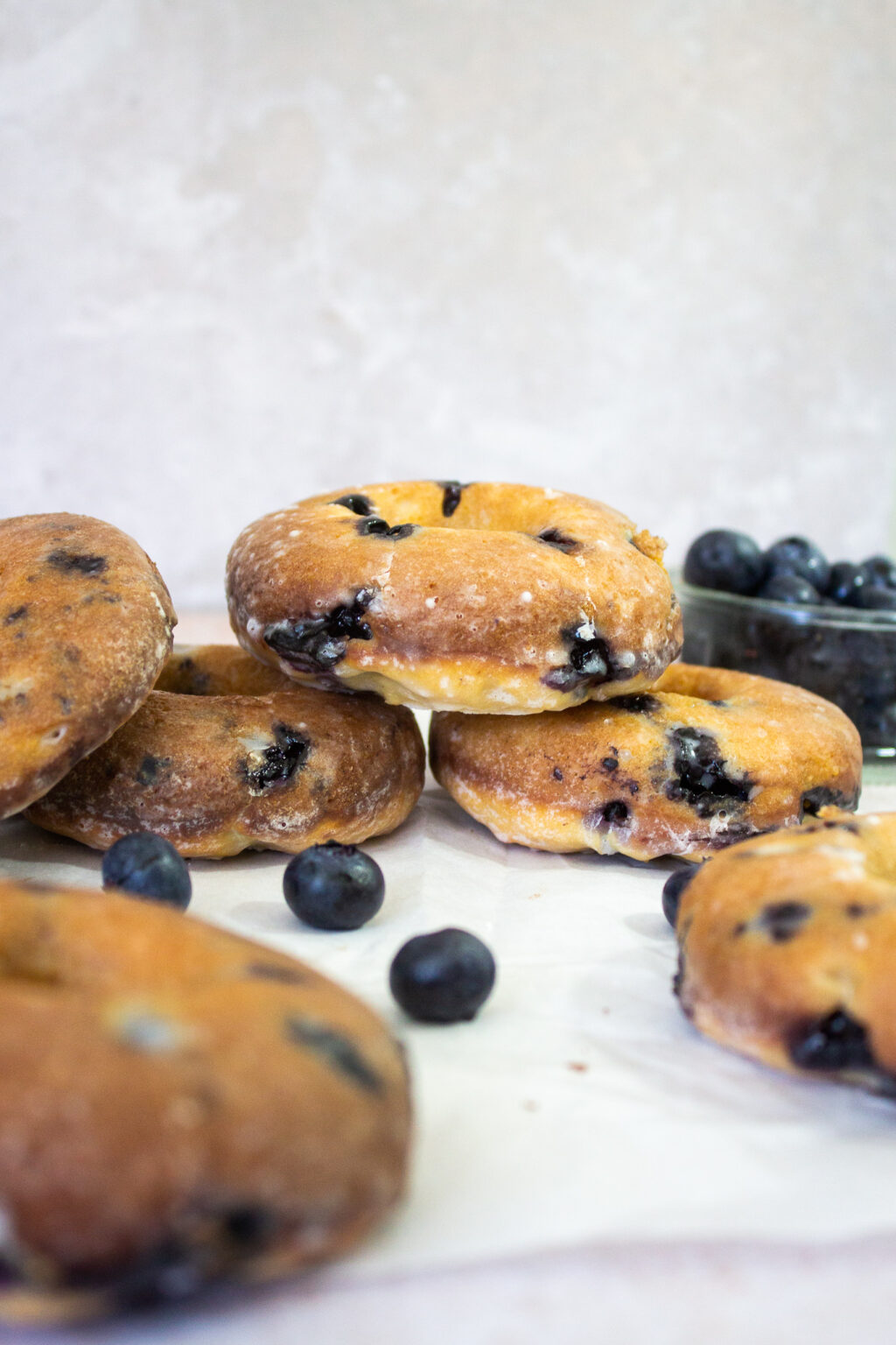 Baked Blueberry Donuts - Taffey Bakery