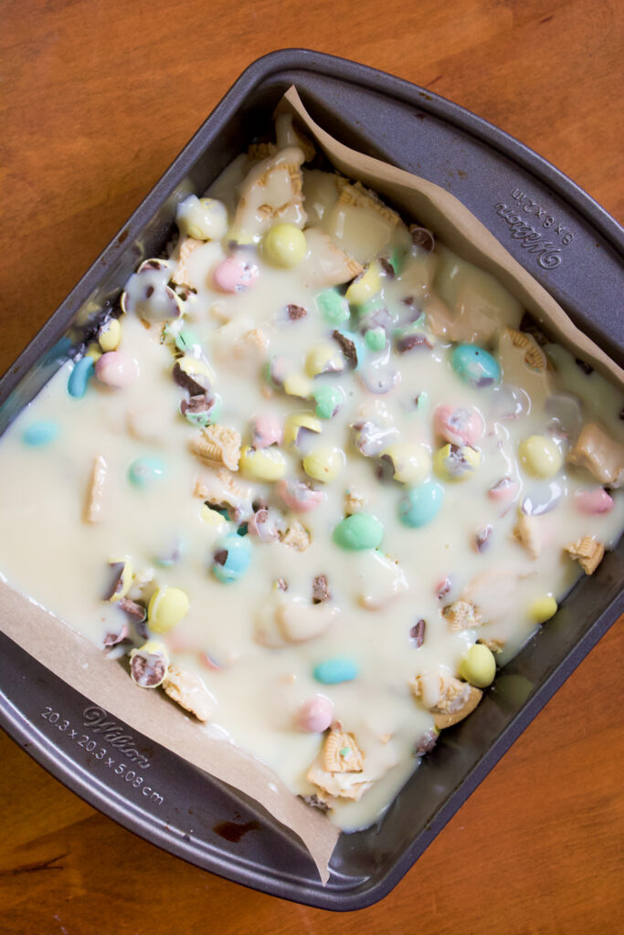 Mini Egg Magic Bars - Taffey Bakery