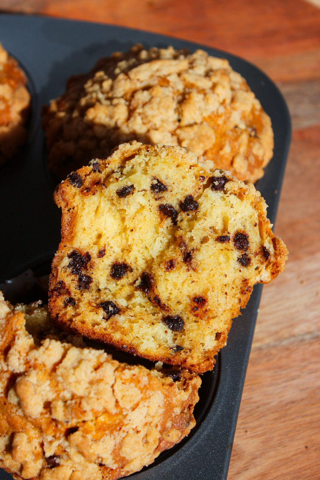 Bakery Style Chocolate Chip Muffins - Taffey Bakery