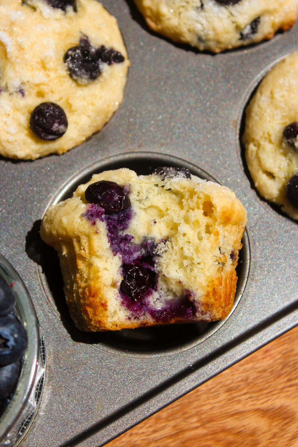 Lemon Blueberry Ricotta Muffins - Taffey Bakery