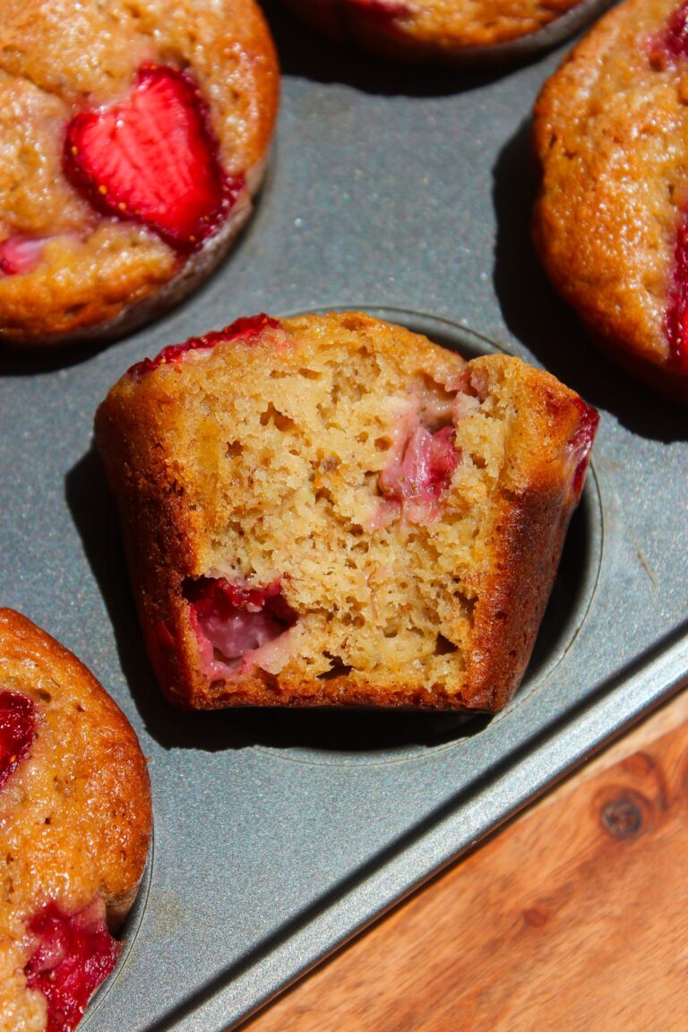 Strawberry Banana Bread Muffins - Taffey Bakery