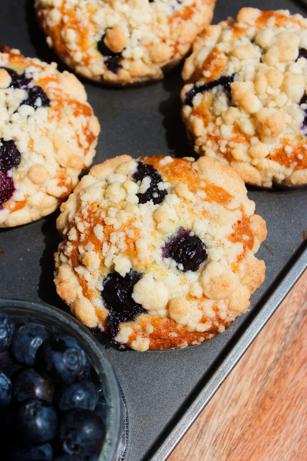 Lemon Blueberry Streusel Muffins - Taffey Bakery