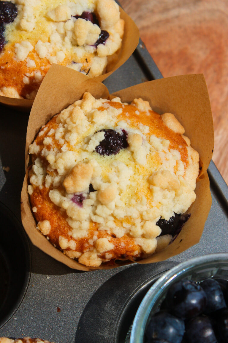 Lemon Blueberry Streusel Muffins - Taffey Bakery