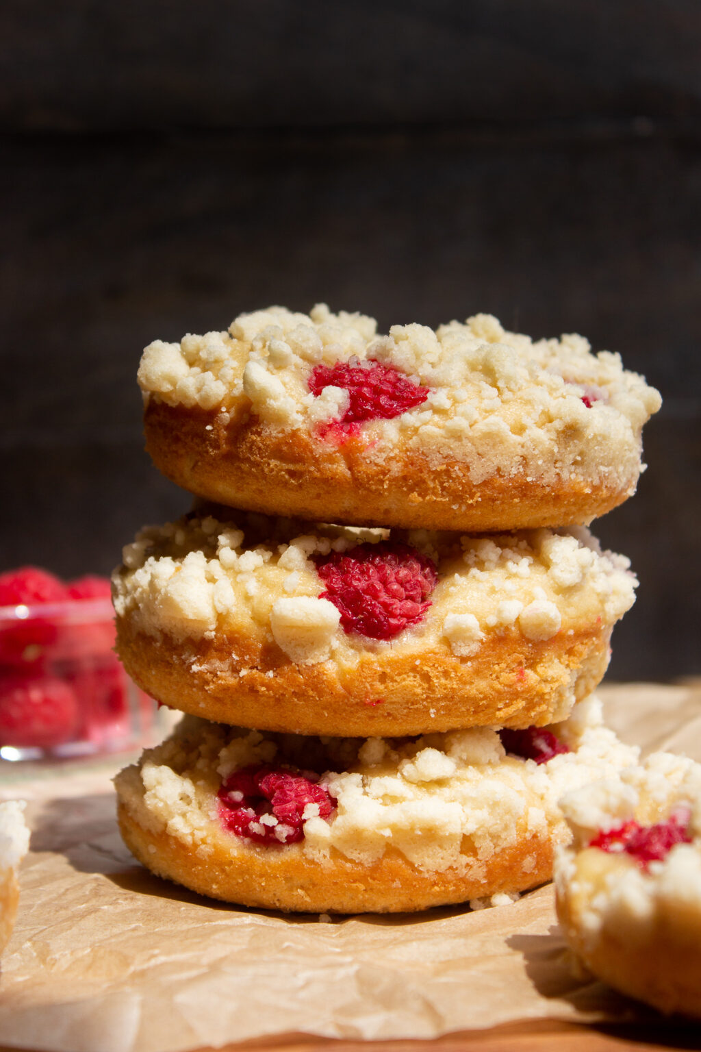 Baked Raspberry Donuts - Taffey Bakery