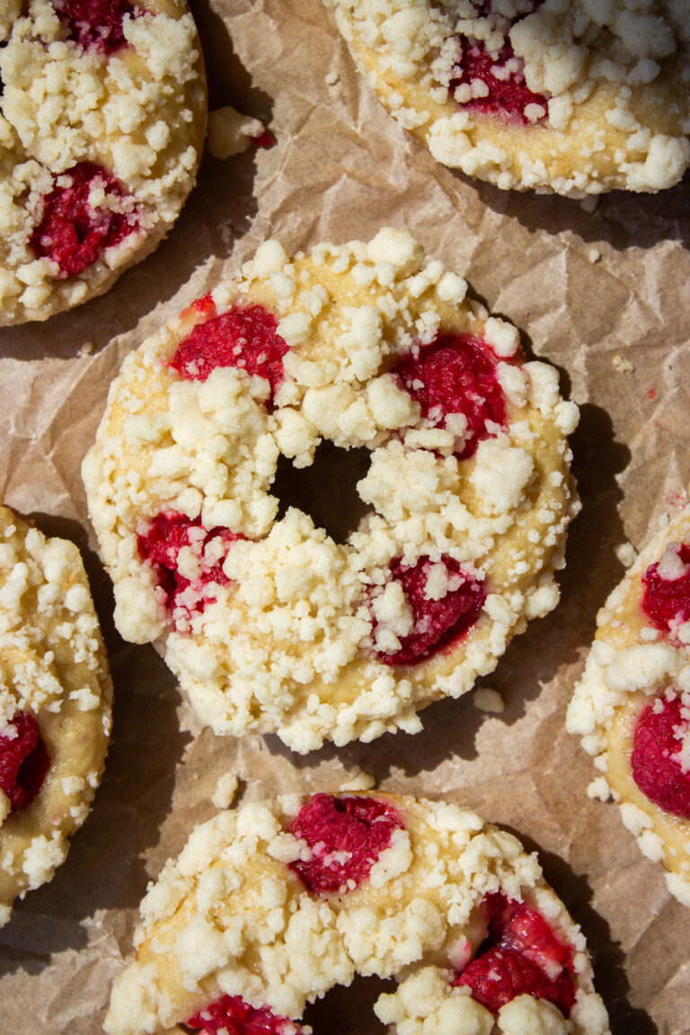 Baked Raspberry Donuts - Taffey Bakery