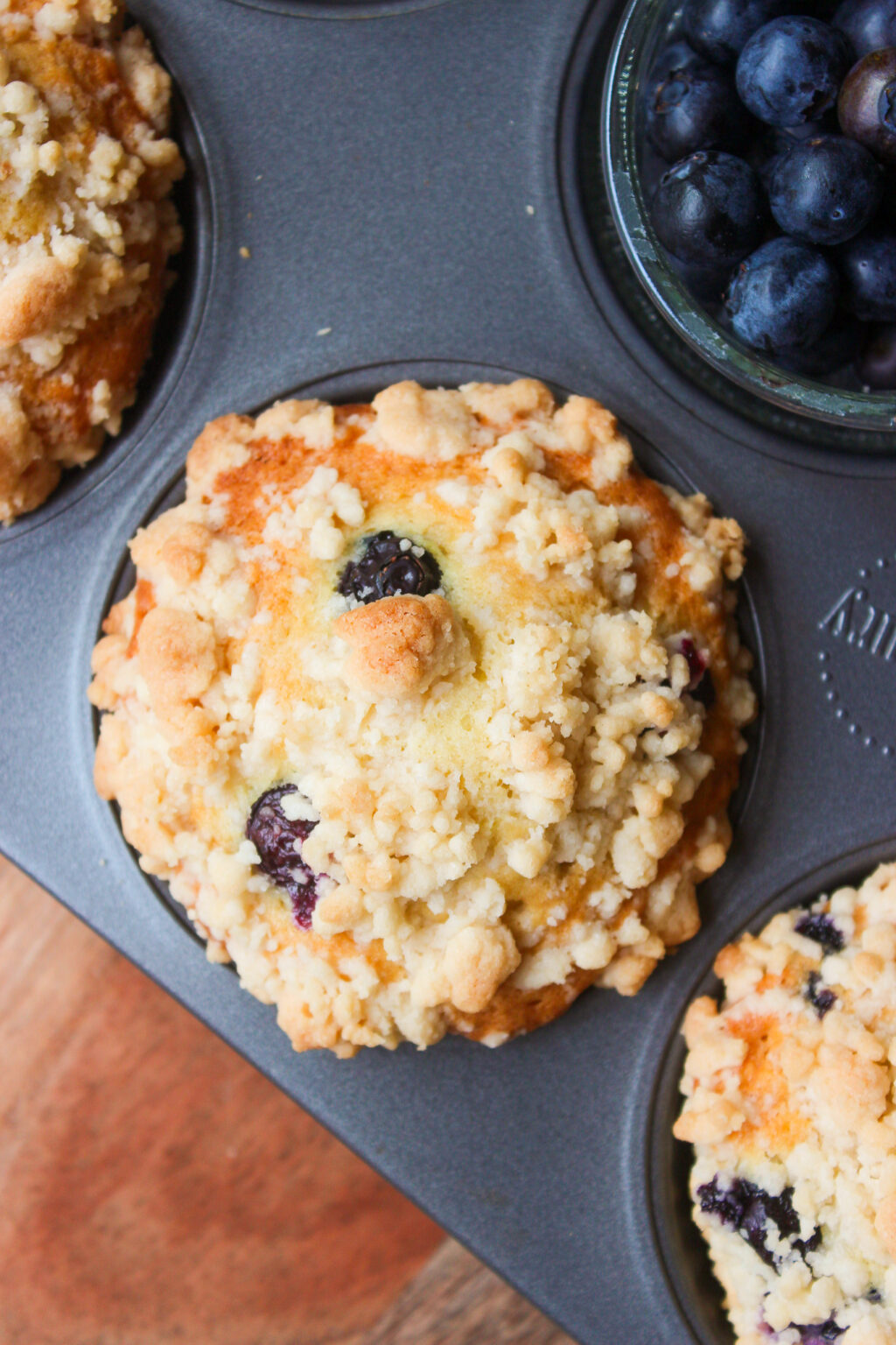 Bakery Style Lemon Blueberry Muffins - Taffey Bakery