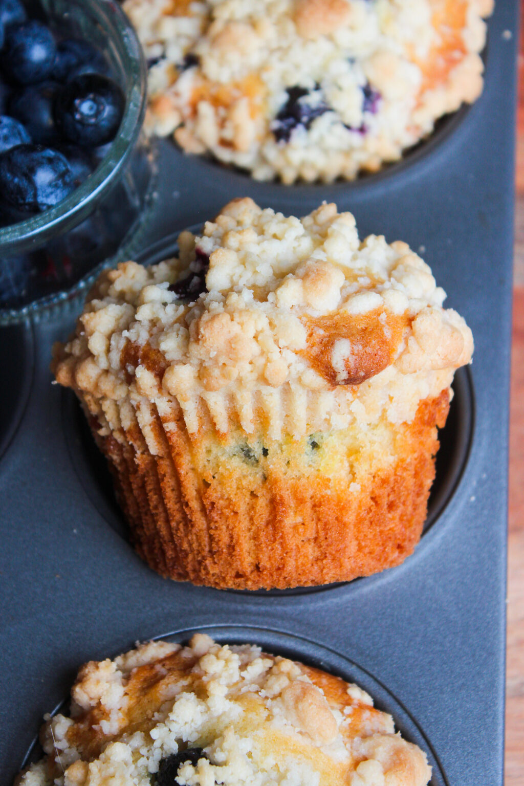 Bakery Style Lemon Blueberry Muffins - Taffey Bakery