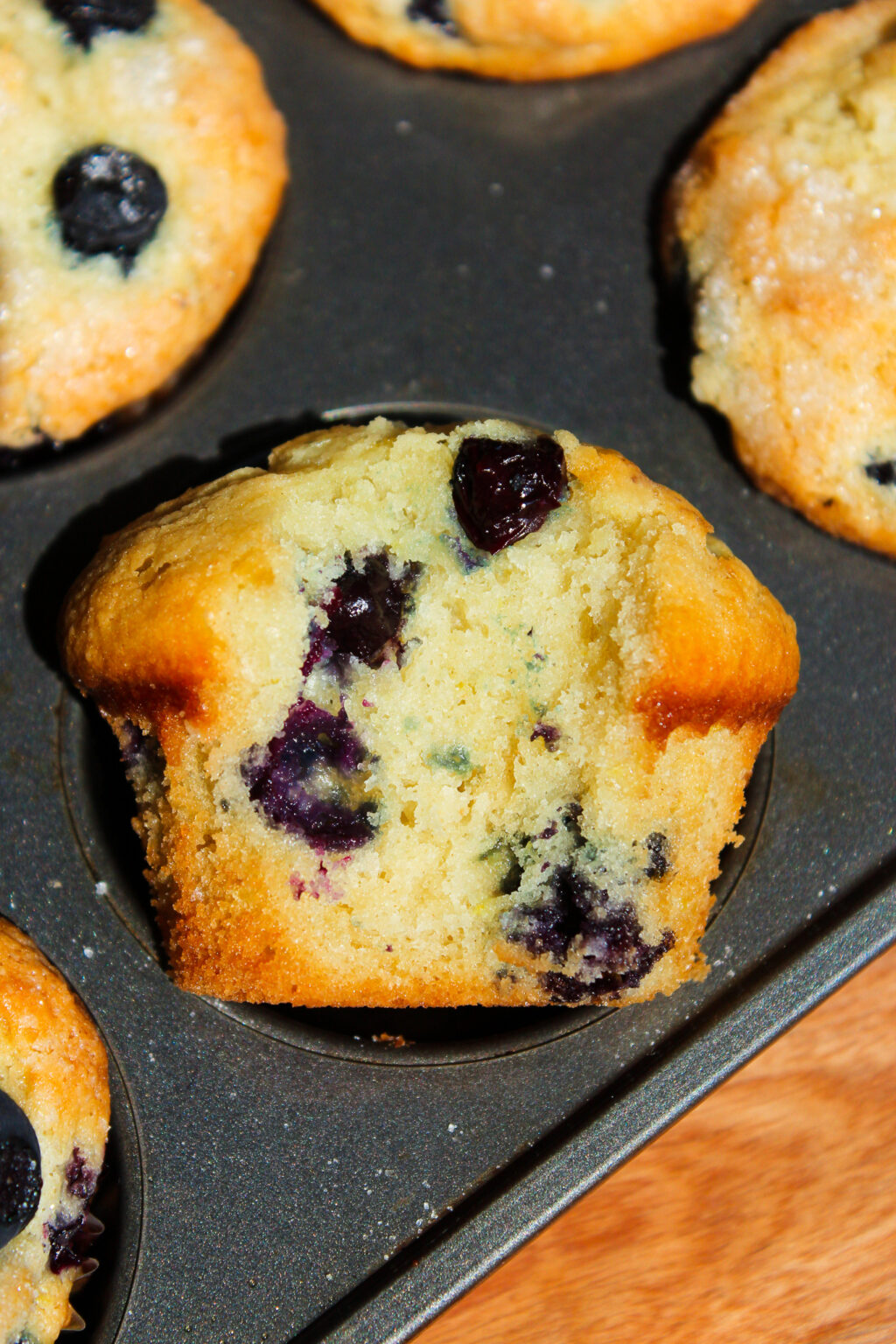 Sour Cream Blueberry Muffins - Taffey Bakery