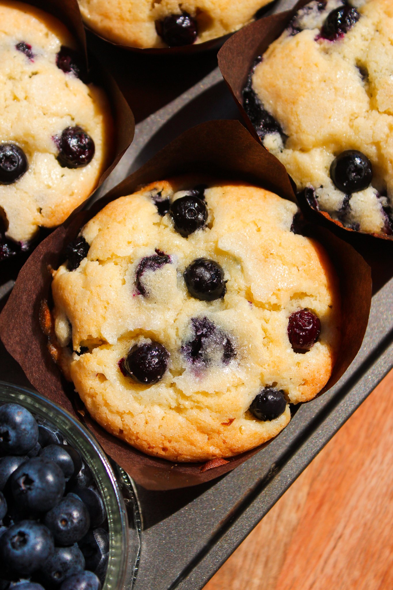 Melt In Your Mouth Blueberry Muffins - Taffey Bakery