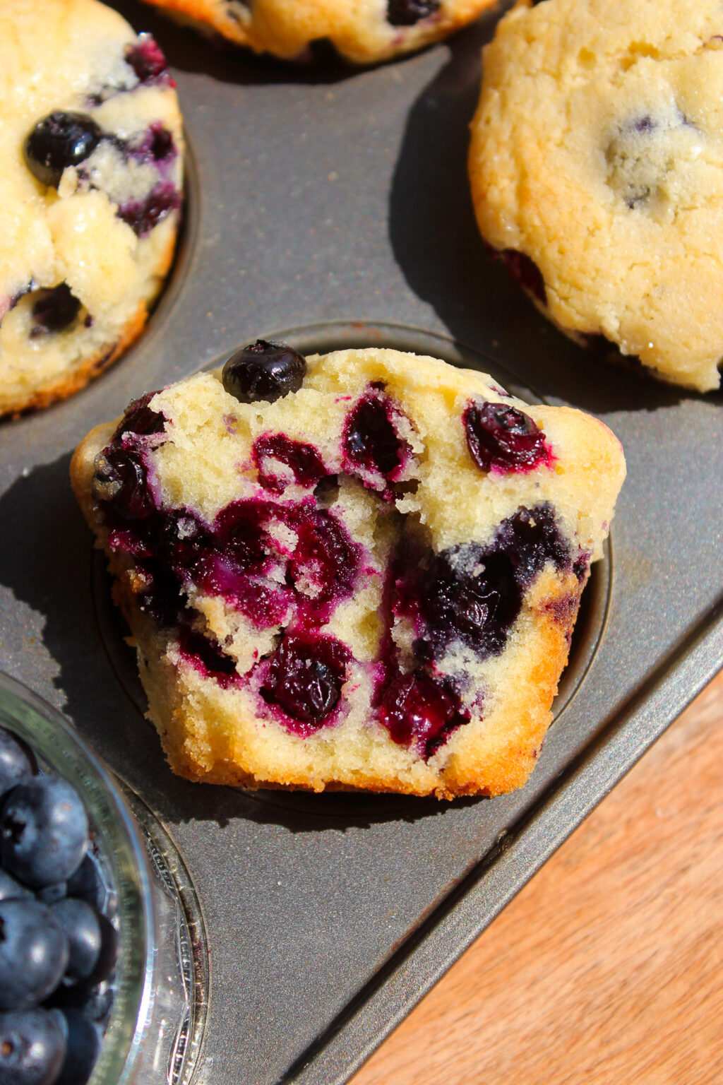 Melt In Your Mouth Blueberry Muffins - Taffey Bakery