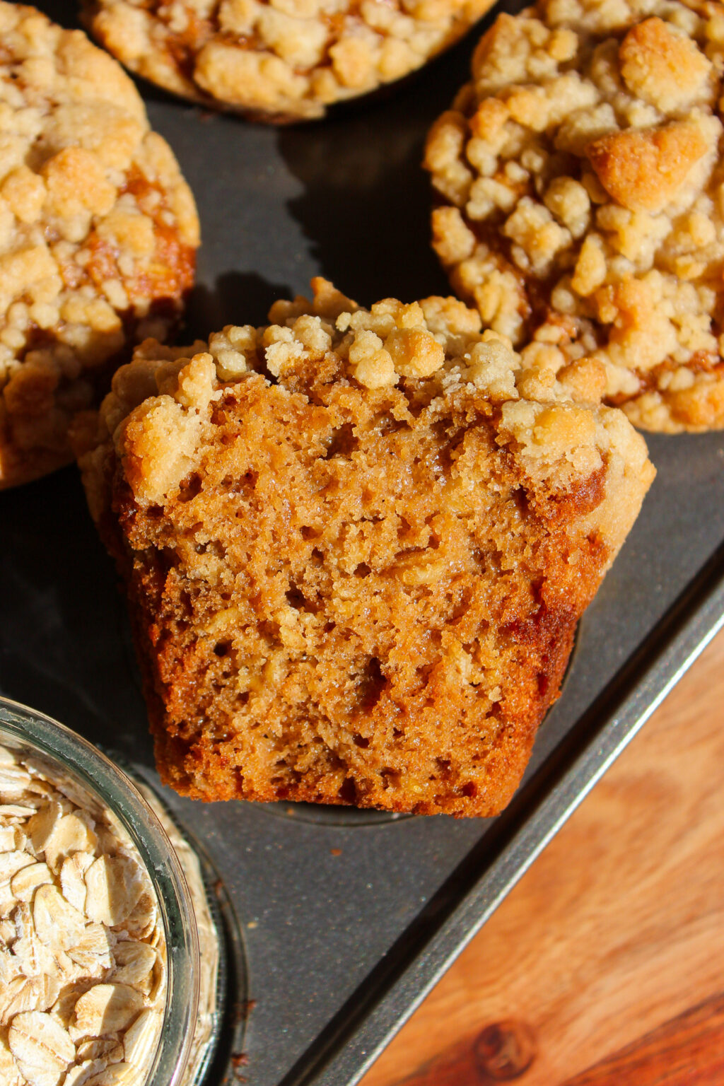 Applesauce Oatmeal Breakfast Muffins - Taffey Bakery