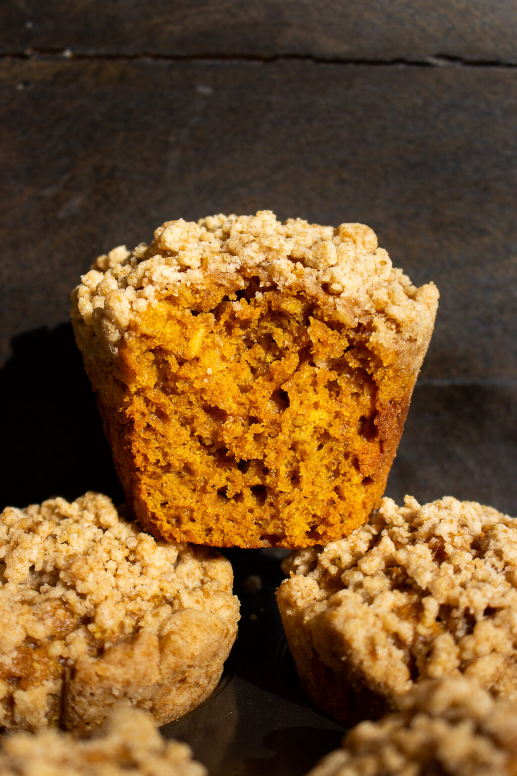 Pumpkin Oatmeal Streusel Muffins - Taffey Bakery