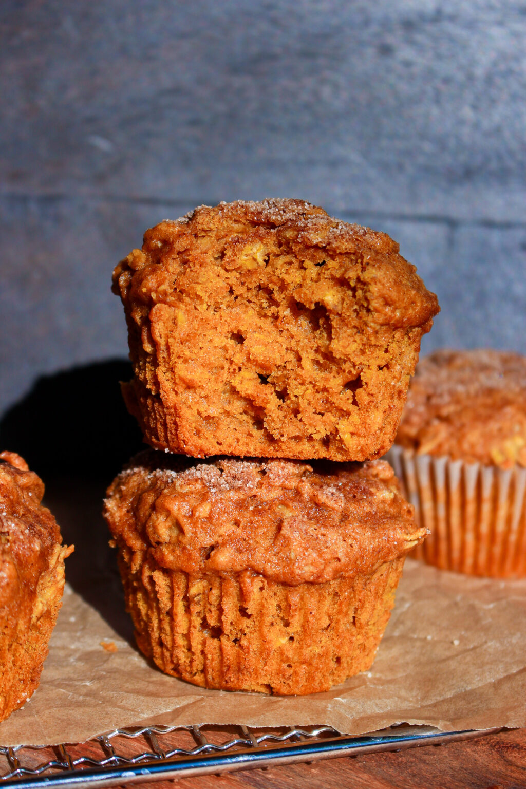 Pumpkin Oatmeal Muffins - Taffey Bakery