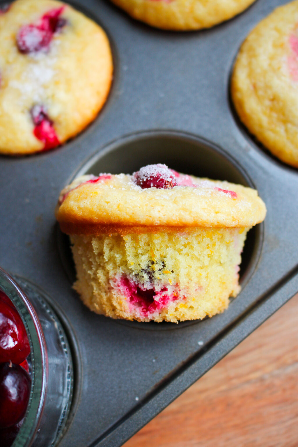 Sour Cream Cranberry Orange Muffins - Taffey Bakery