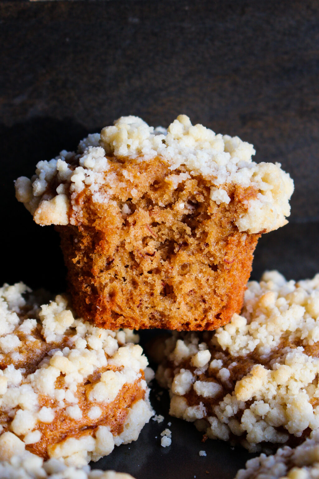 Sour Cream Banana Streusel Muffins - Taffey Bakery