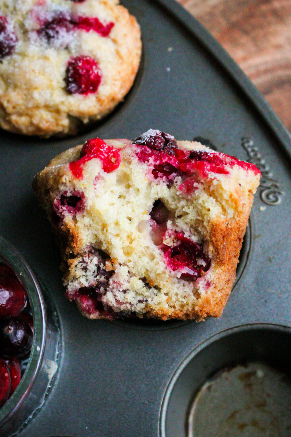 Bakery Style Cranberry Orange Muffins - Taffey Bakery