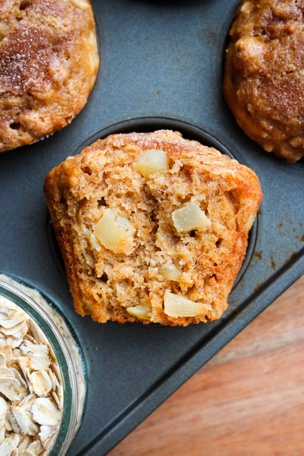 Apple Oatmeal Muffins - Taffey Bakery