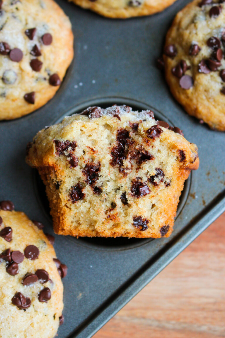 The Best Chocolate Chip Muffins - Taffey Bakery