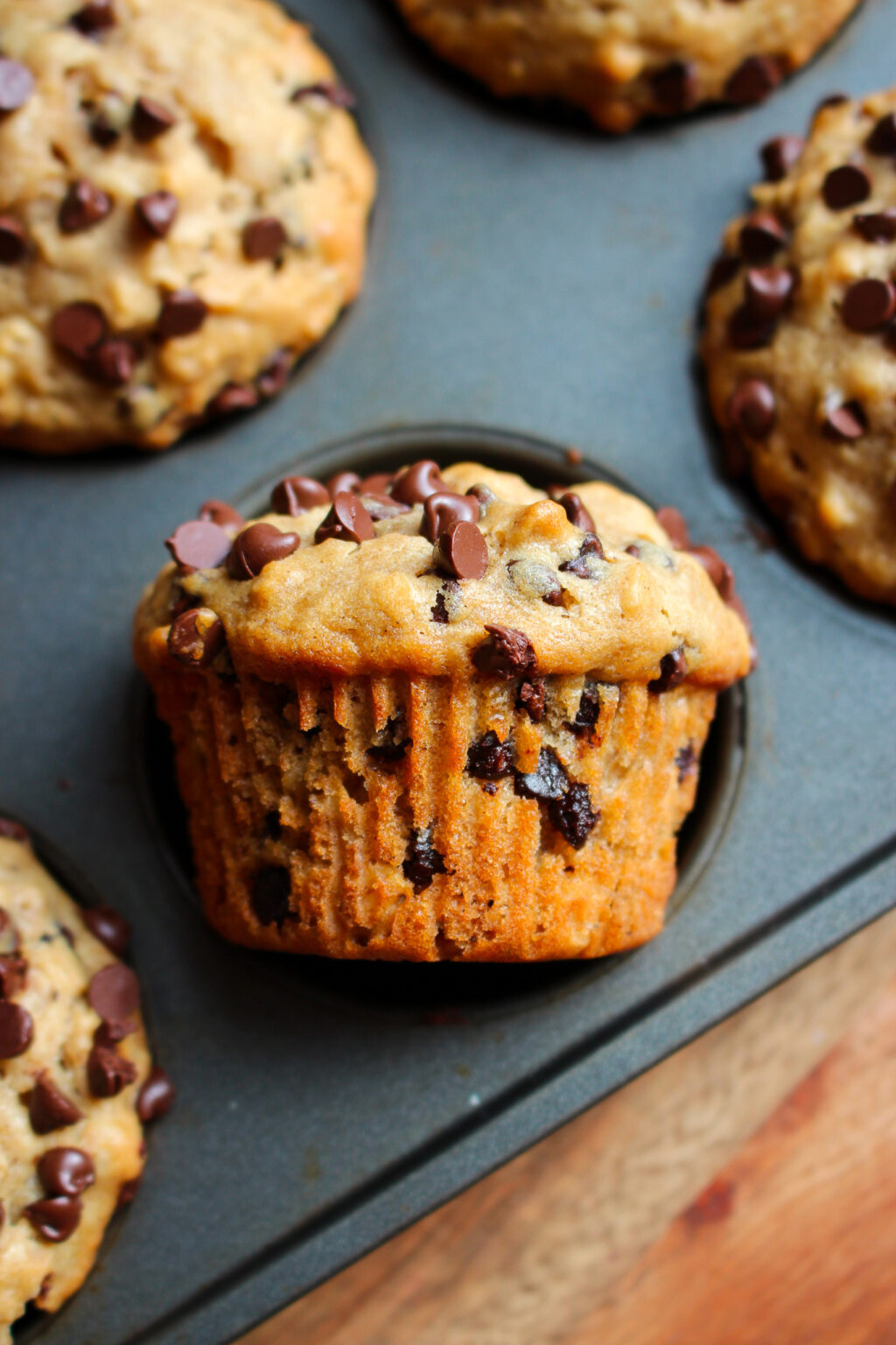 Chocolate Chip Oatmeal Muffins - Taffey Bakery