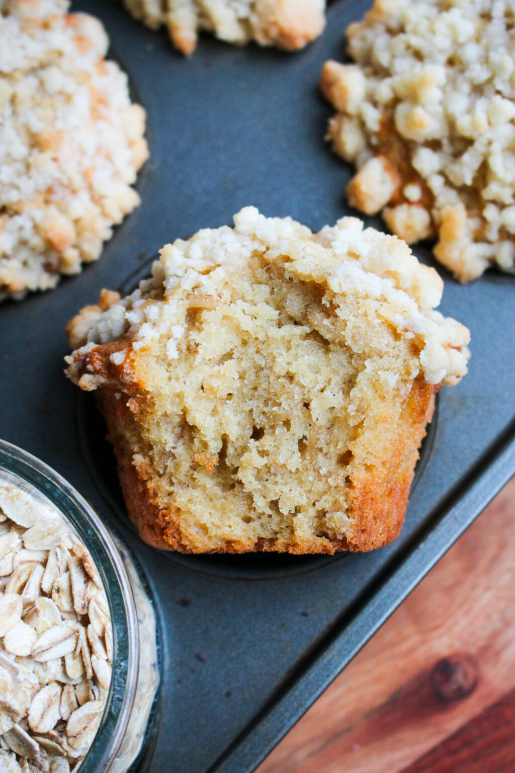 Classic Oatmeal Streusel Muffins - Taffey Bakery