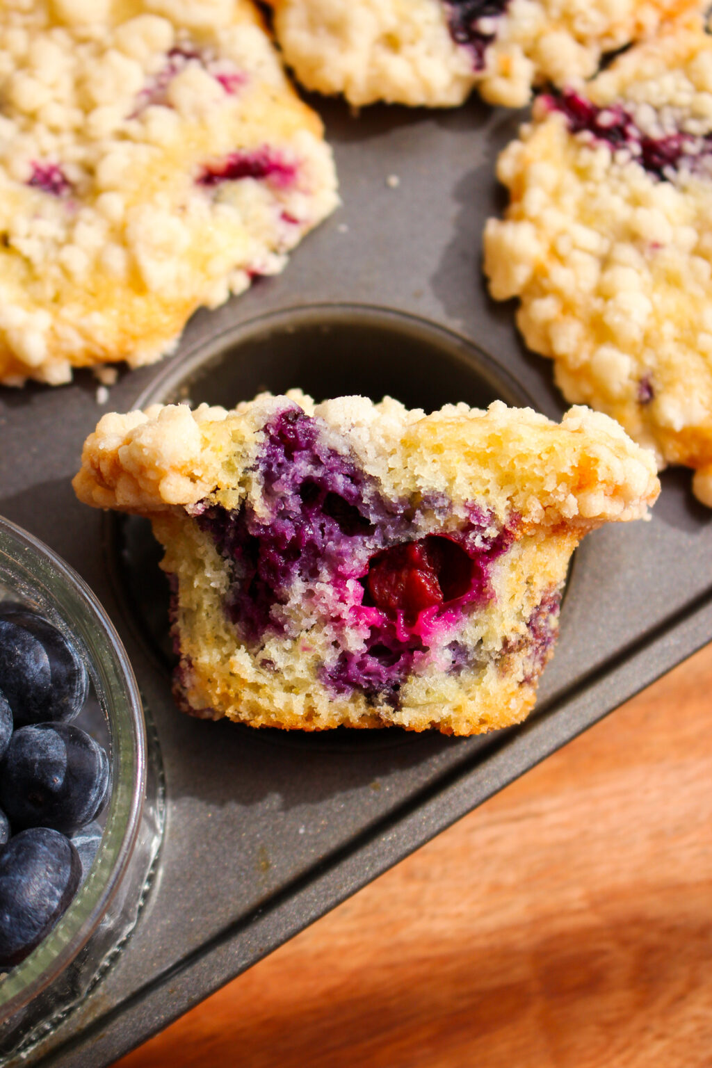 Olive Oil Blueberry Muffins - Taffey Bakery