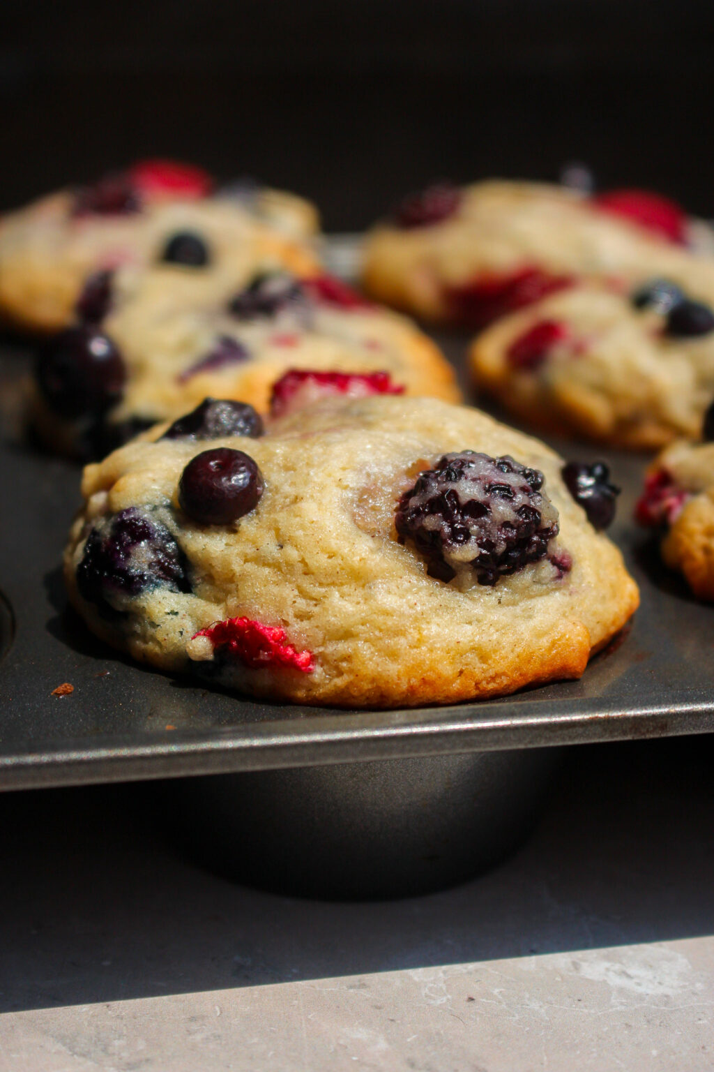 Triple Berry Muffins - Taffey Bakery