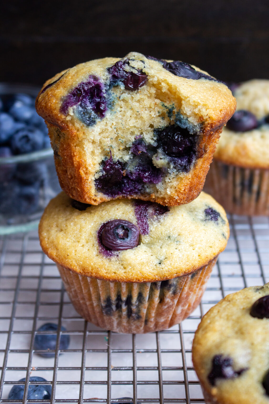 Blueberry Cornbread Muffins - Taffey Bakery